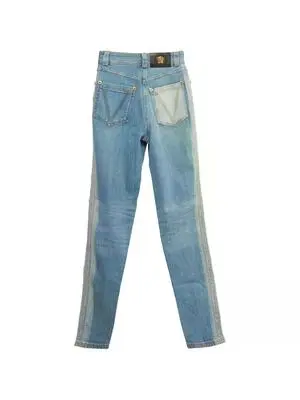 Versace Two-tone High-waisted Jeans