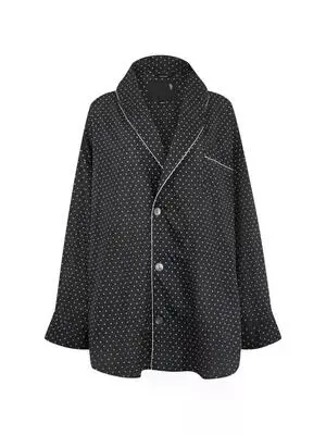 R13 Polka-dot Shawl-lapel Shirt
