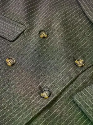 PSOPHIA Pinstriped Double-breasted Jacket