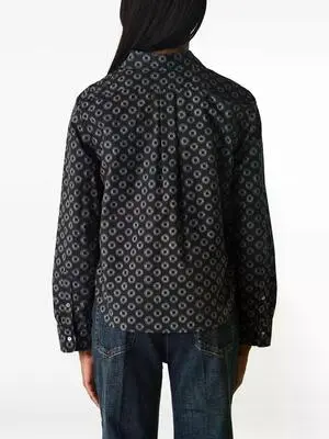 R13 Club Collar Shrunken Shirt