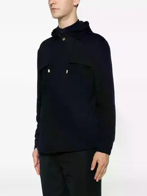 Eleventy Hooded Wool Jacket