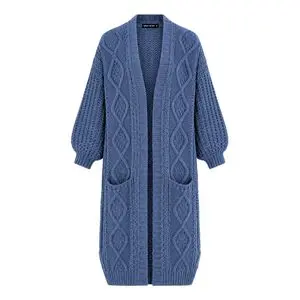 CARA & THE SKY Stevie Maxi Cardigan - Blue