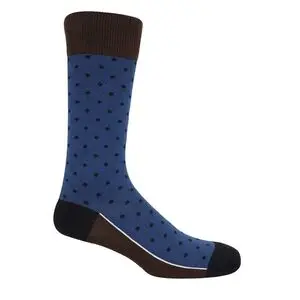 PEPER HAROW - MADE IN ENGLAND Pin Polka Socks Indigo - Blue
