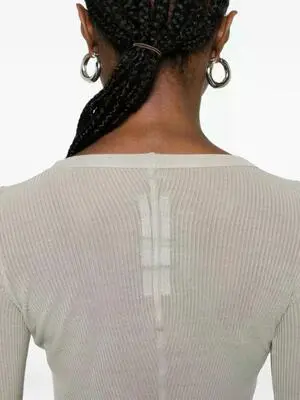 Rick Owens Ribbed Cropped T-shirt