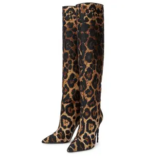 Dolce & Gabbana Leopard-print Over-the-knee Boots