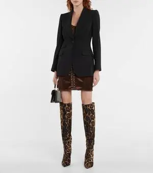 Dolce & Gabbana Leopard-print Over-the-knee Boots