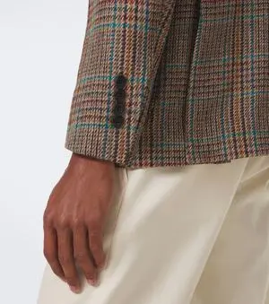 Rubinacci Checked Virgin Wool Blazer