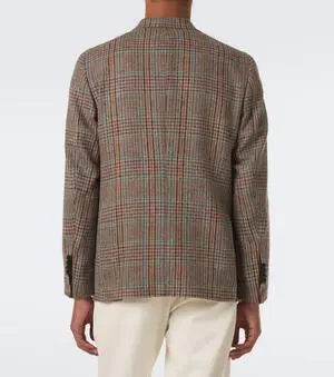 Rubinacci Checked Virgin Wool Blazer