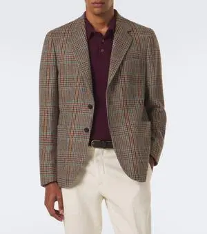 Rubinacci Checked Virgin Wool Blazer