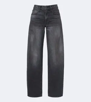 SLVRLAKE Hailey Barrel-leg Jeans - Grey