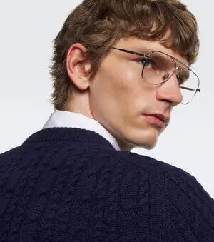 Dior Diorblacksuito A4u Aviator Glasses