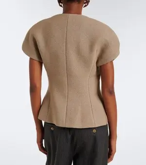 Jacquemus Ovalo Wool And Cotton Jacket