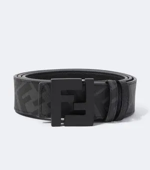 Fendi Ff Zucca Reversible Leather Belt