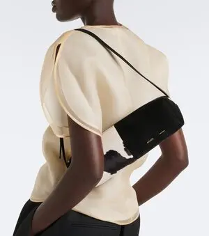 Khaite Kye Small Paneled Calf Hair Shoulder Bag