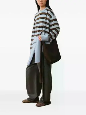 LESS Striped Relaxed-fit Sweater - Blue