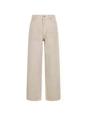 JNBY Relaxed-fit Wide-leg Jeans - Neutrals