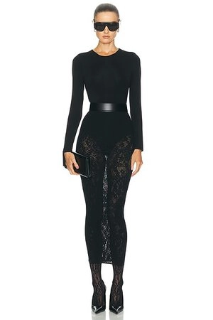 Wolford Infinite Rose Net Tights