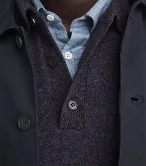 Sunspel Lambswool Knitted Polo Sweater