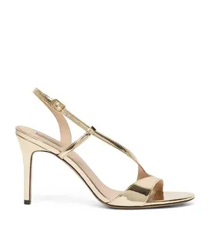 Marina Rinaldi Mirror-finish Sandals 100 - Silver