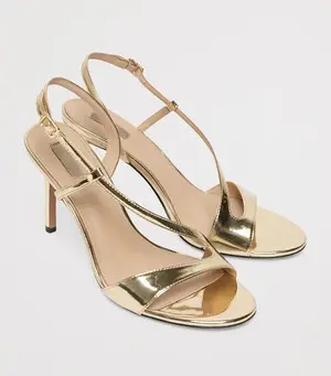 Marina Rinaldi Mirror-finish Sandals 100 - Silver