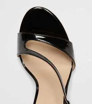Marina Rinaldi Mirror-finish Sandals 100 - Black