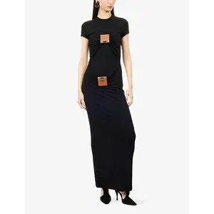 JEAN PAUL GAULTIER Leather Label Stretch-jersey Midi Dress