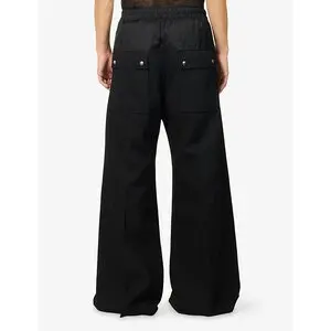Rick Owens Bela Drawstring Wide-leg Wool Trousers