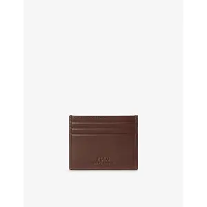 Polo Ralph Lauren Polo Bear-embroidered Leather Card Holder - Chestnut