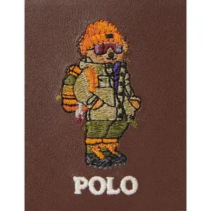Polo Ralph Lauren Polo Bear-embroidered Leather Card Holder