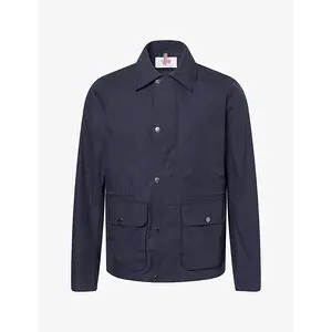 Orlebar Brown Dwight Tailored Cotton Field Jacket - Night Iris
