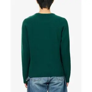 JW Anderson Embroidered-logo Crewneck Wool Jumper