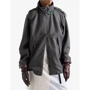 Prada Mélange Hopsack Wool Jacket