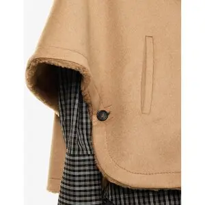 Max Mara Reversible Double-breasted Teddy Wool Cape