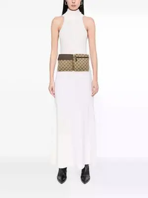 Gucci 2000-2015 Gg Canvas Double Pocket Belt Bag
