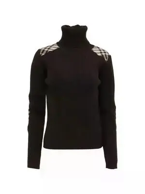 Burberry 2020s Checked Turtleneck Sweater
