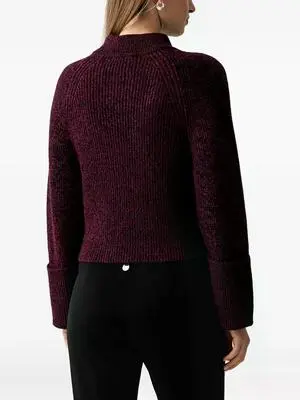 Dkny Ribbed-knit Raglan-sleeve Sweater
