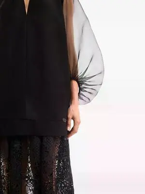 GEMY MAALOUF Lace-overlay Skirt