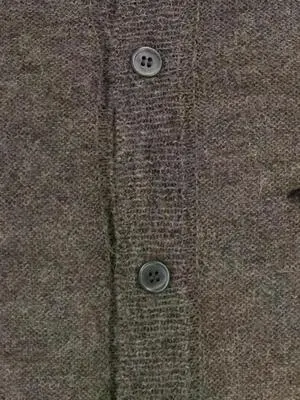 COOR Argyle-patterned Button-up Cardigan