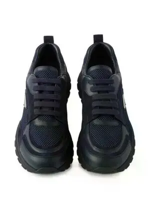 Prada Prax Leather And Fabric Sneakers