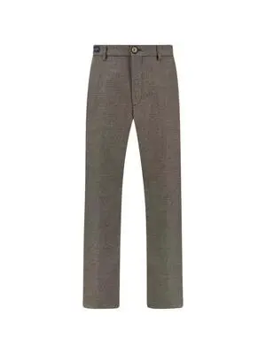Paul & Shark Bellagio Wool Twill Trousers - Brown