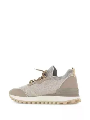 Eleventy Wool-blend Knit Sneakers
