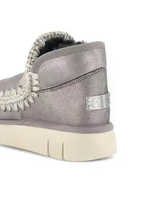 Mou Eskimo Bounce Leather Sneakers - Grey