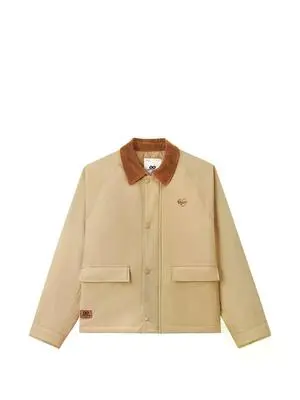 CHOCOOLATE Corduroy-collar Raglan-sleeve Jacket - Neutrals