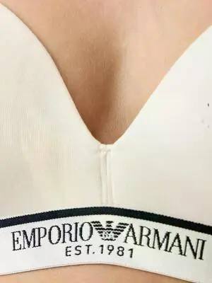 Emporio Armani Logo-tape Triangle Bra