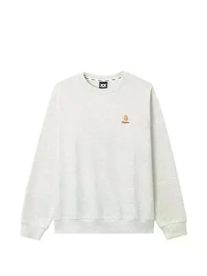FINGERCROXX Logo-embroidered Patch-detail Sweater - Grey