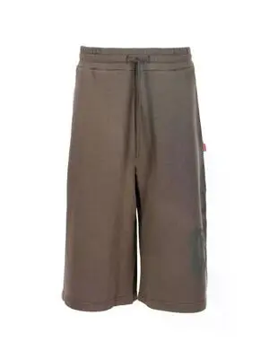 DIESEL® Graphic-print Track Shorts - Brown