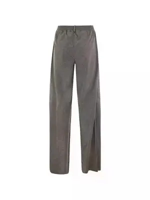 Fabiana Filippi Elasticated-waistband Wide-leg Trousers - Grey