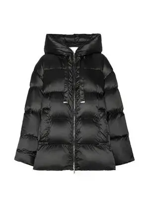 Max Mara The Cube Hooded Puffer Jacket - Black