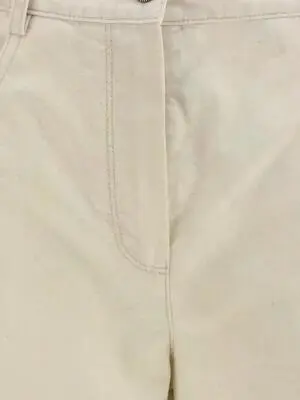 FORTE_FORTE Flocked Wide-leg Jeans