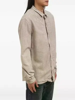 GIORGIO BRATO Perforated Leather Shirt